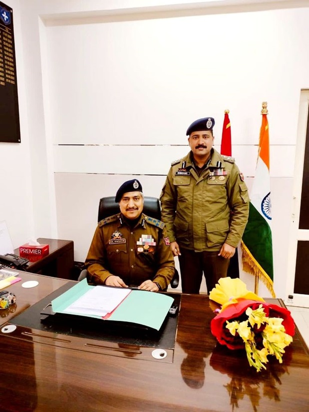 Dr M Haseeb Mughal, IPS takes over the charge of DIG Traffic Jammu Zone