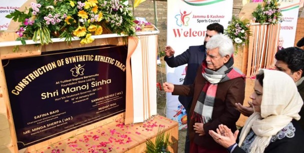 Lt Governor Manoj Sinha dedicates General Bipin Rawat Stadium to the public