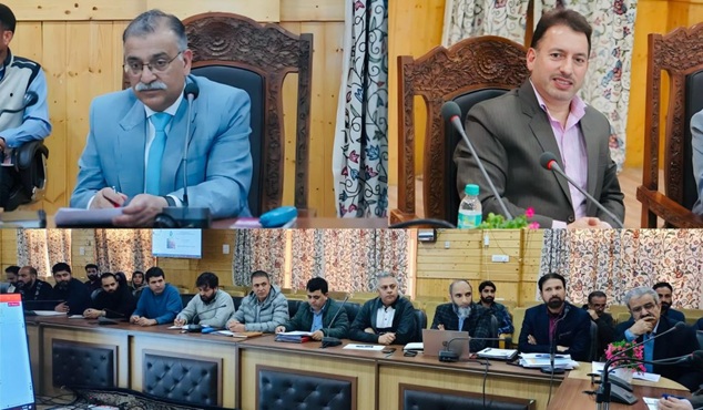 DC Bandipora, MD review progress of JJM, emphasise timely completion of works, but timelines