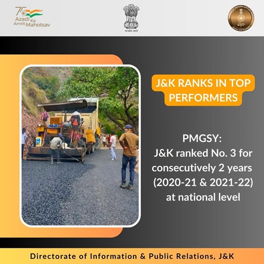 Under Shailendra, J&K ranks top performing in PMGSY