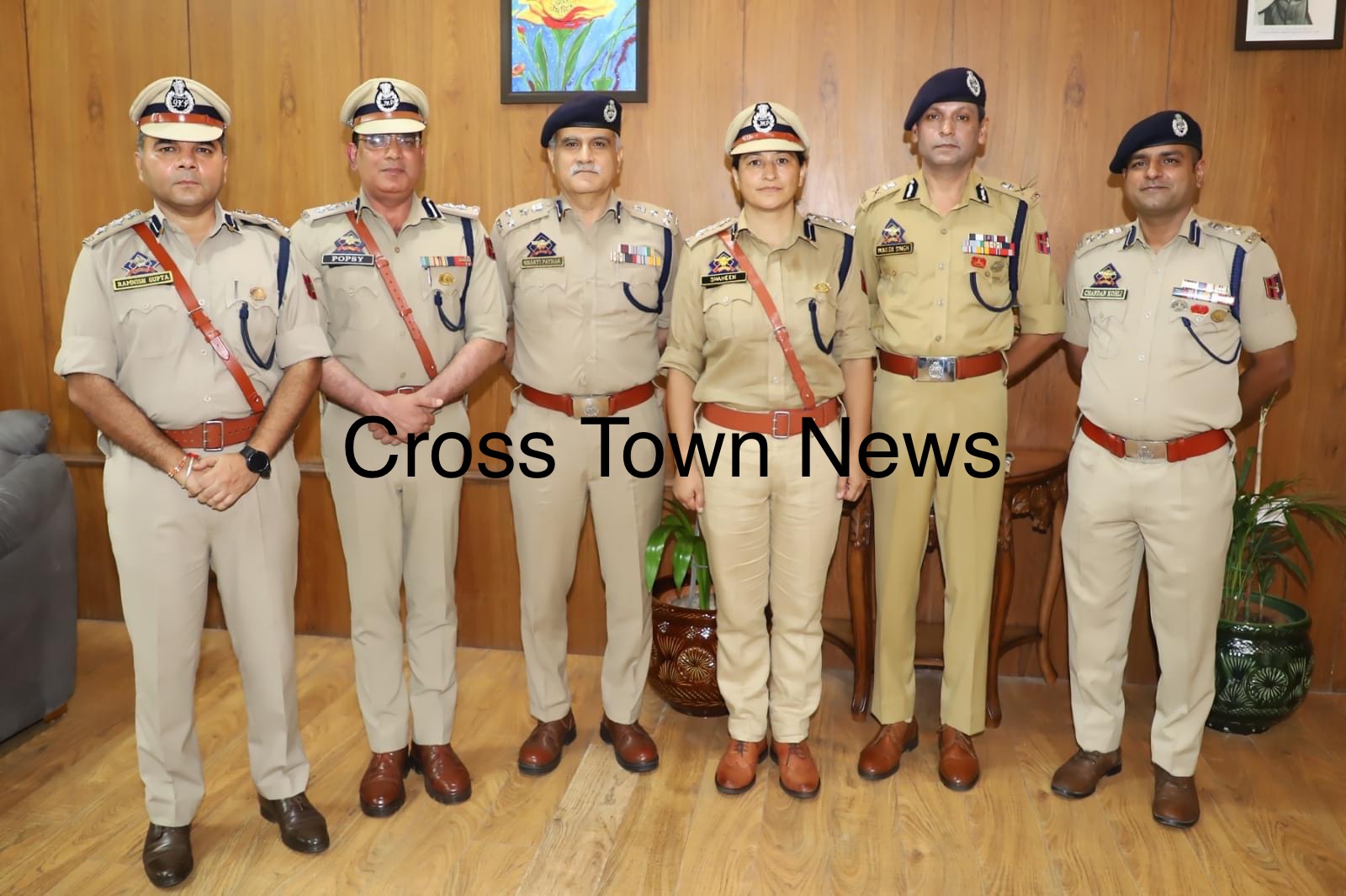 ADGP Jammu adheres new rank to SSPs Shaheen Wahid , Popsy & Ramnish