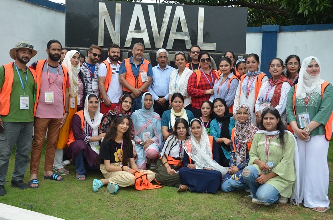 J&K students’ contingent visits Goa Shipyard, INS Hansa