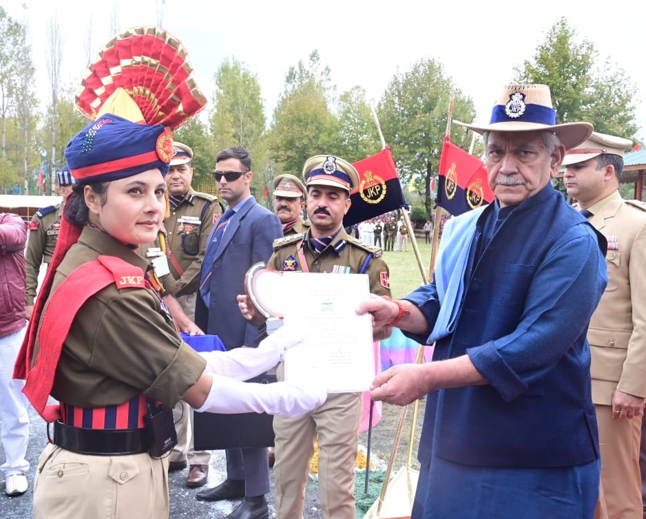 Lt Governor J&K attends passing out Parade of JKP’s recruit constables