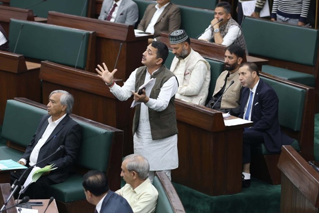 BJP MLA RS Pathania stages walkout from J&K Assembly