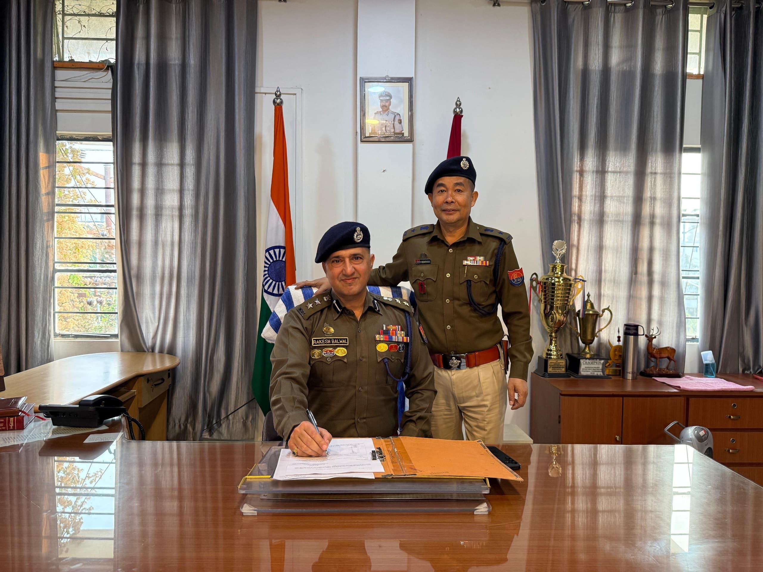IPS Officer from J&K assumes charge of SSP Imphal East
