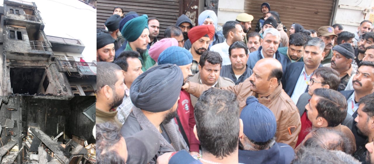 Dy CM J&K visits Sunderbani fire victims, assures help