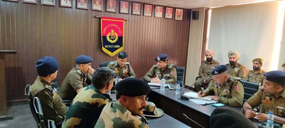 ADGP Law & Order Vijay Kumar reviews Security in Kathua, Samba districts