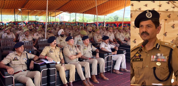 DGP RR Swain , ADGP Vijay Kumar visit Reasi