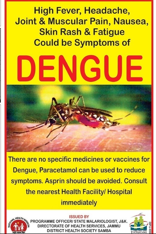 J&K Govt issues precautions for Dengue treatment - Cross Town News, a ...