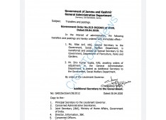 J&K: 5 IAS Officers to assist Shaleen Kabra on Regulated movement of ...