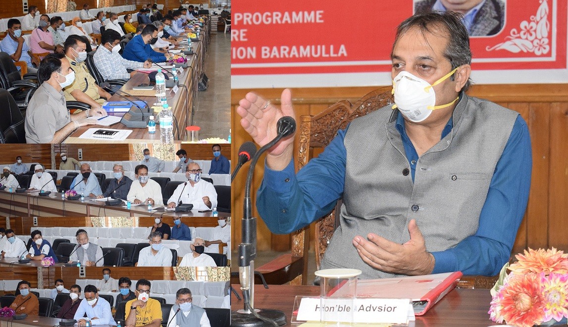 Advisor Baseer Khan visits Sopore, meets public delegations