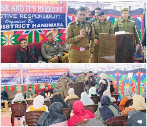 Handwara Police holds Drug De-addiction awareness programme