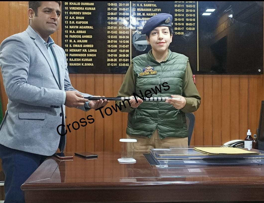 Sheema Qasba takes over the charge of SSP Rajouri