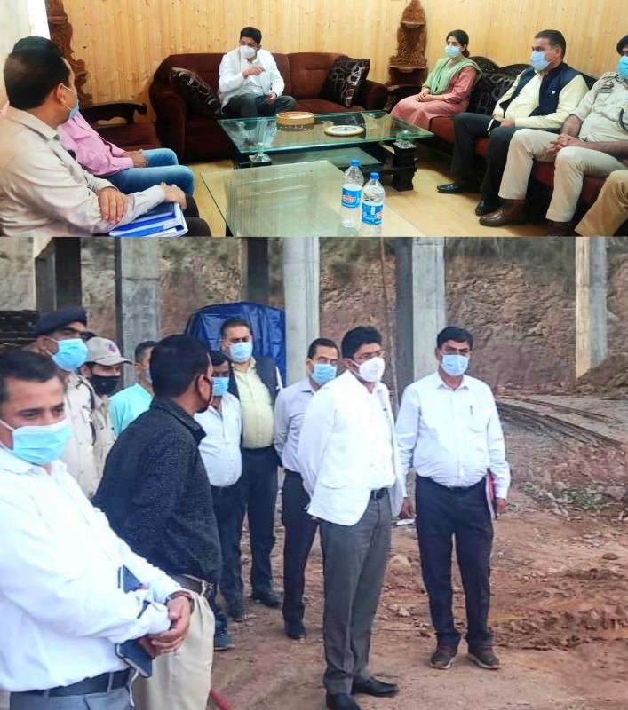 Div Com Jammu conducts tour of Sunderbani for on-spot inspection