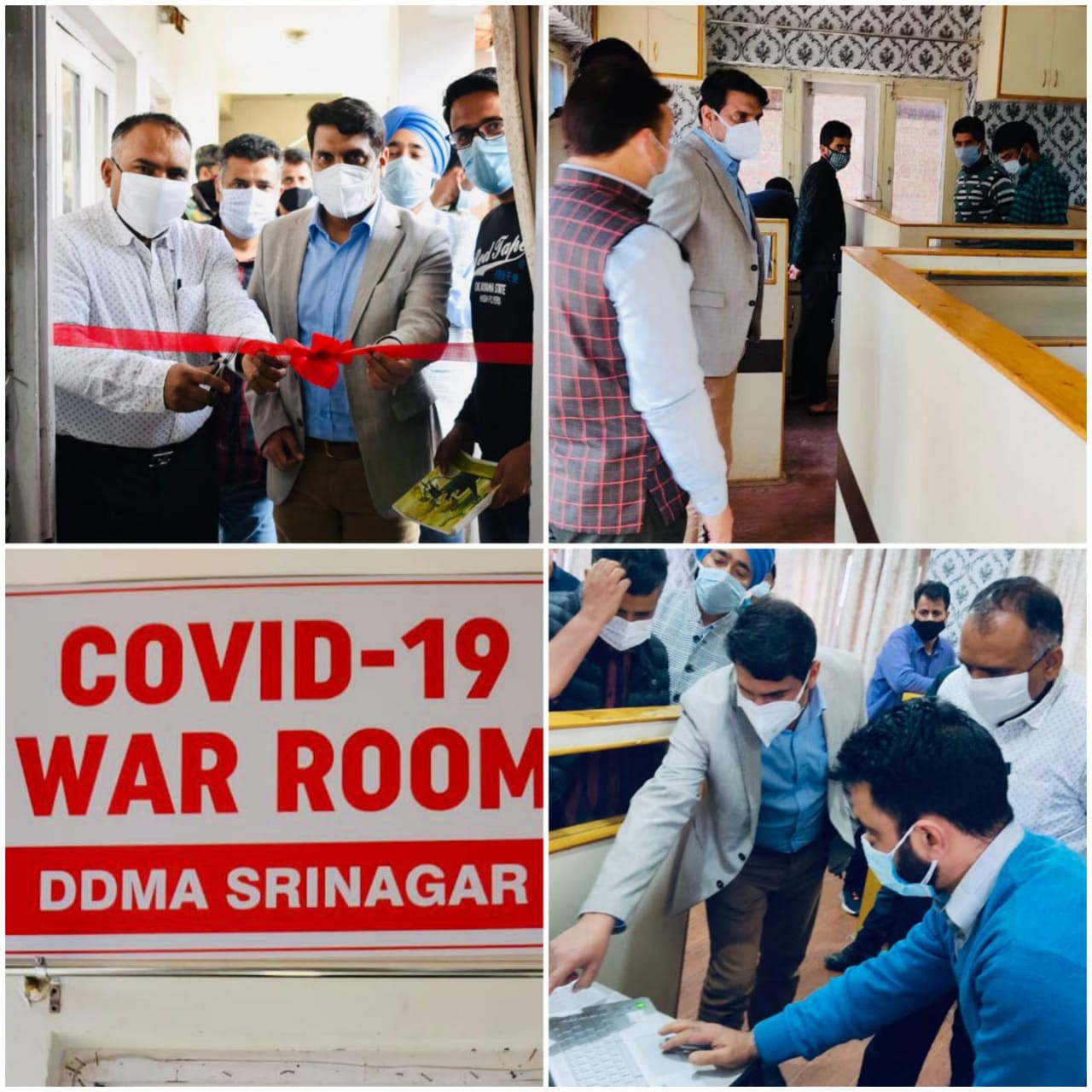 DivCom Kmr inaugurates Covid-19 War Room established by Srinagar DDMA