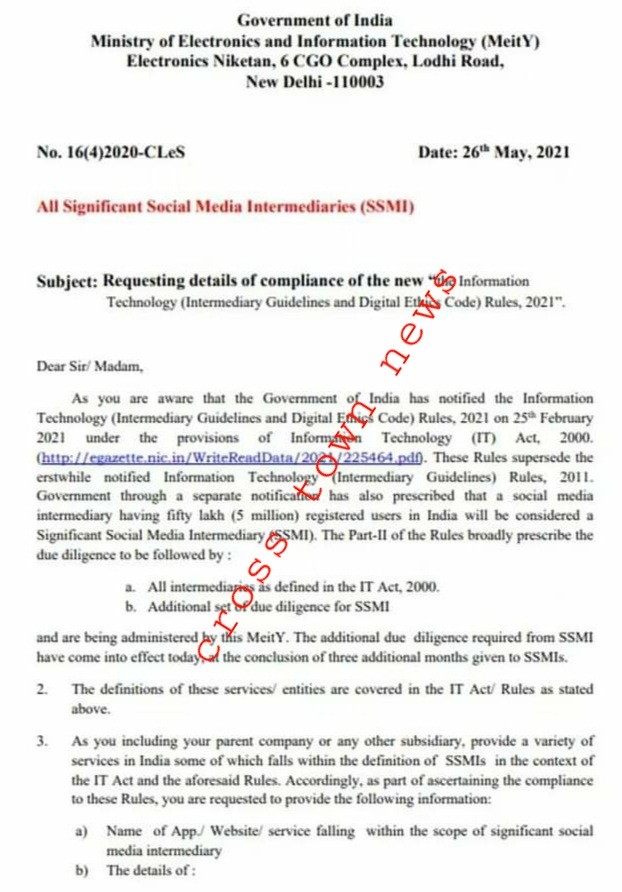 All social media to intermediaries compliance details over new ...