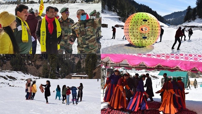 Bhaderwah: 3 day Snow skiing festival begins at Jai Valley first time ...