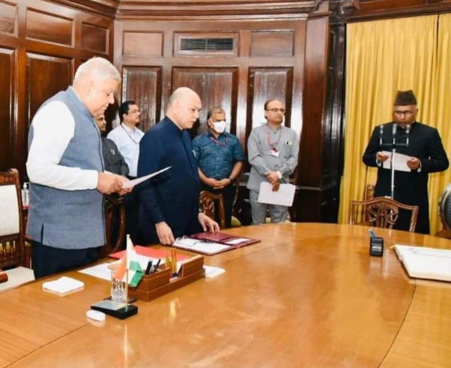 Er. Khatana from J&K take oath as MP Rajya Sabha