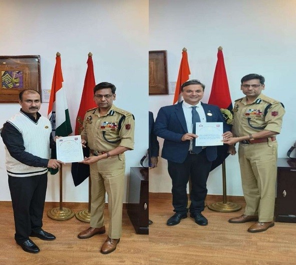 Ranjeet Kalra, Yogesh Sharma conferred with DGP Medals & Commendation ...